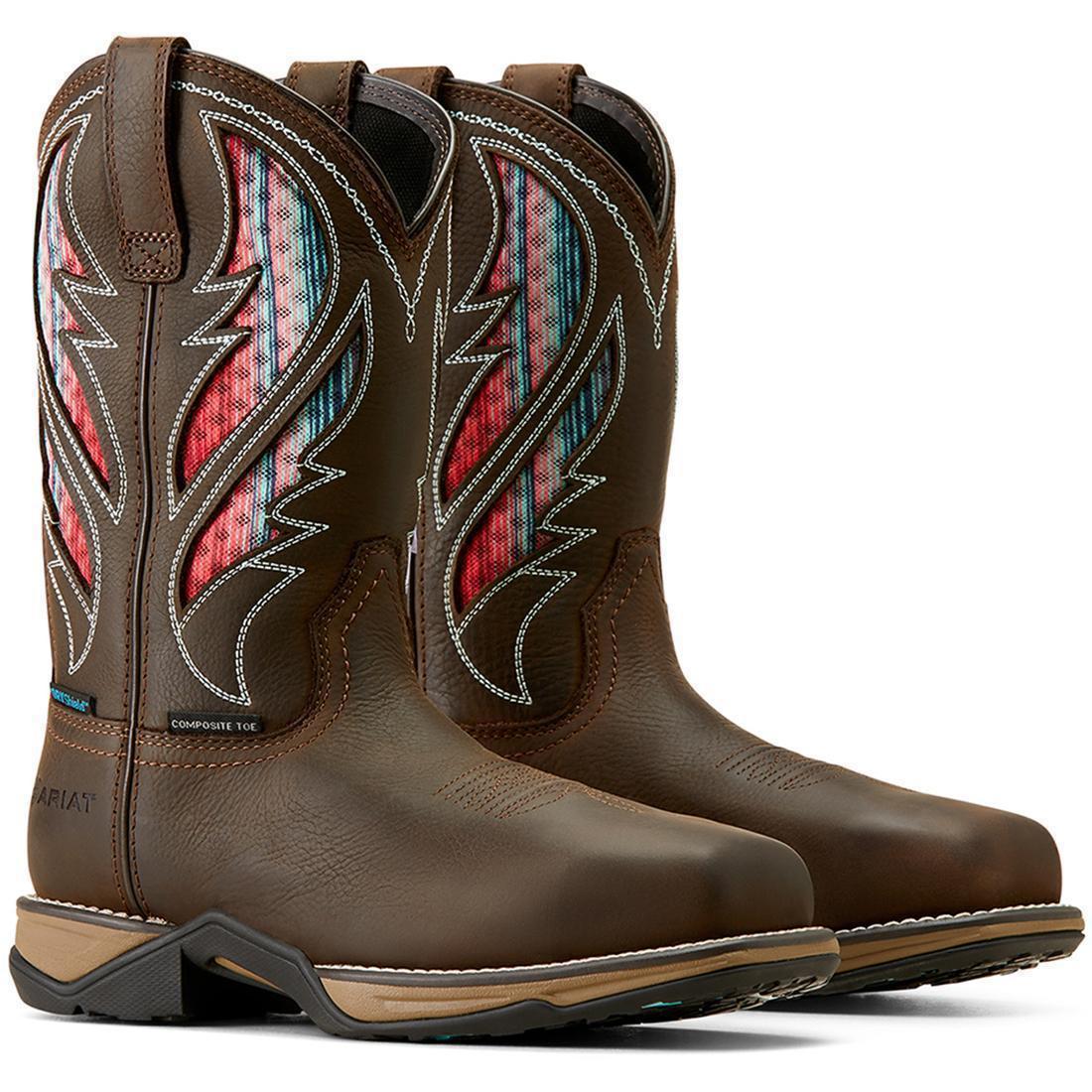 Ariat Anthem VentTEK WMS WP Comp Toe Boot - Brown – Steel Toes