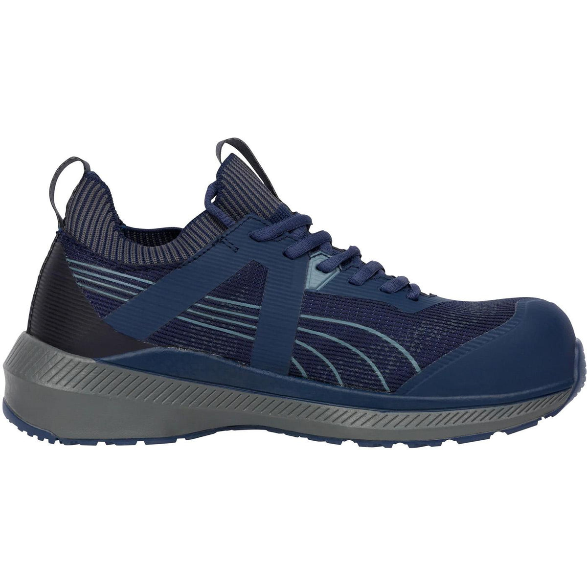 Puma Safety Turbo Navy Composite Toe Mid Shoes – Grey – Steel Toes