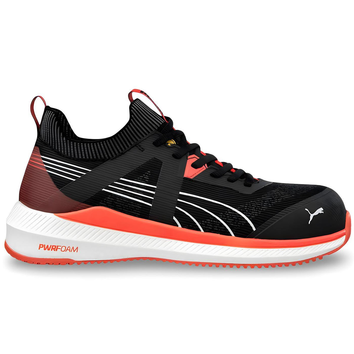 Puma Safety Turbo Black Composite Toe Work Boots – Red – Steel Toes