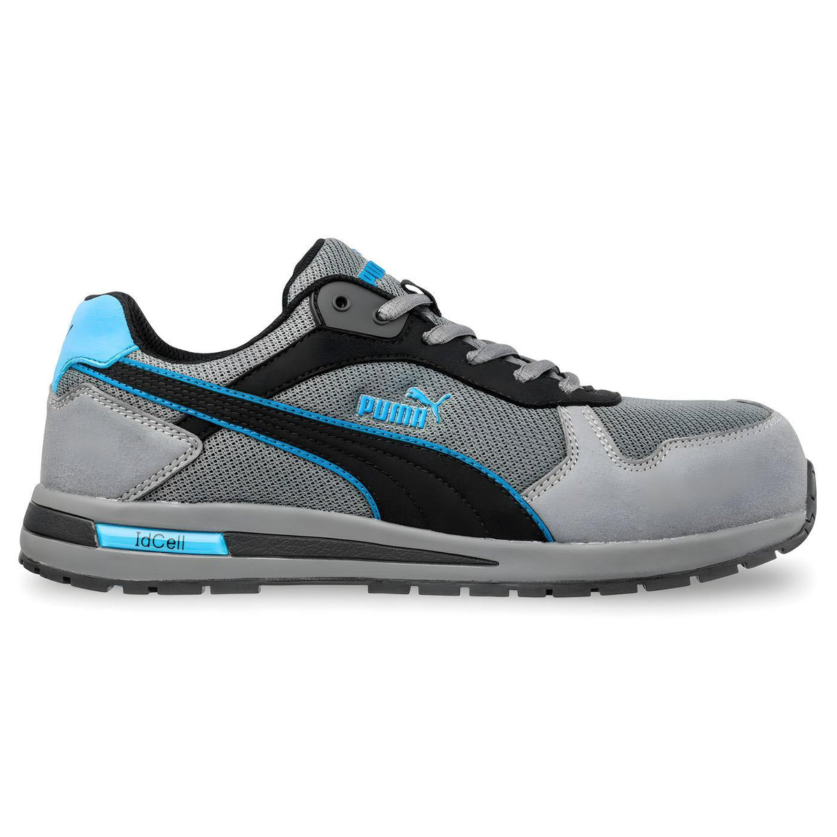 Puma Safety Frontside Grey Composite Toe Shoes – Blue – Steel Toes