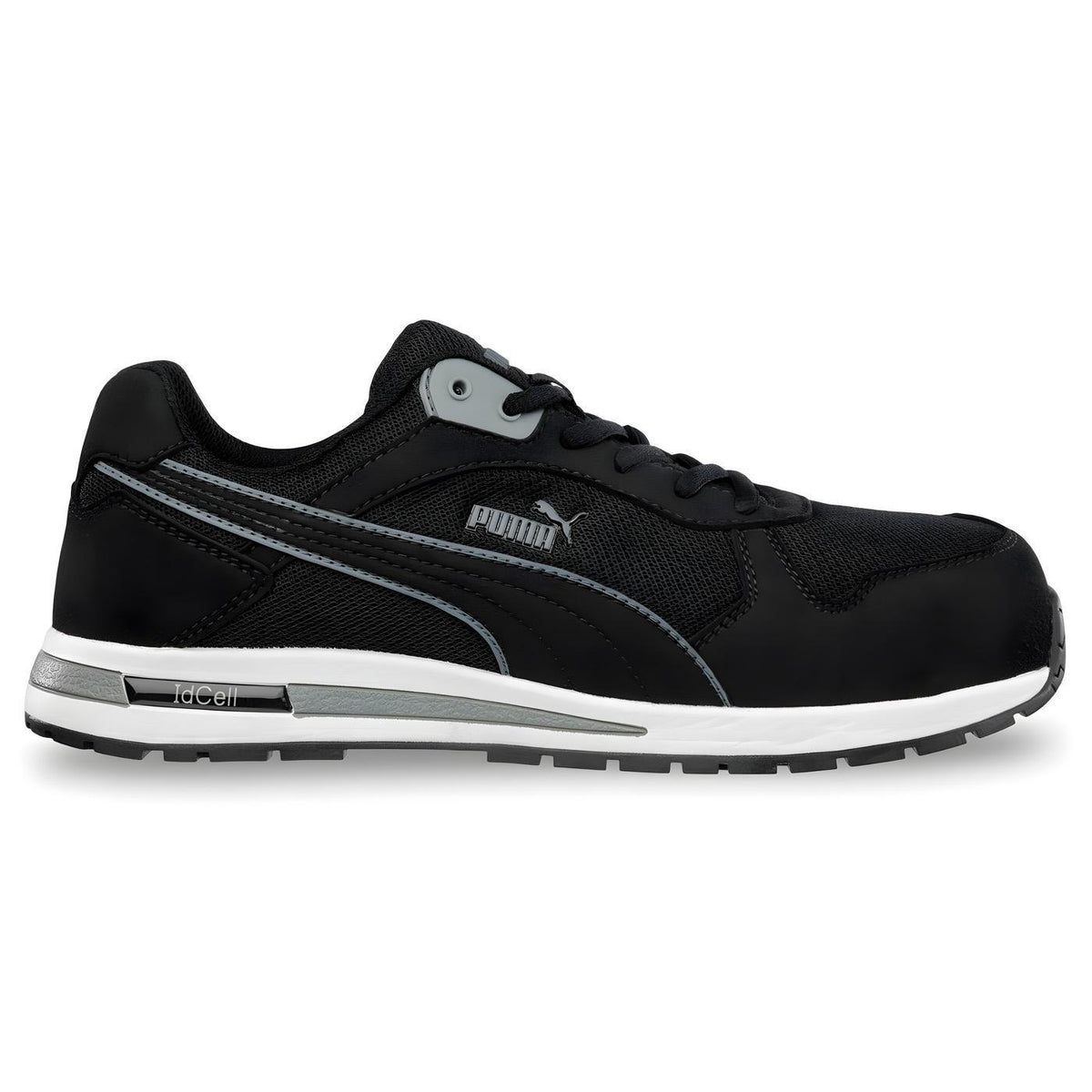 Puma Safety Frontside Black Composite Toe Shoes – Grey – Steel Toes