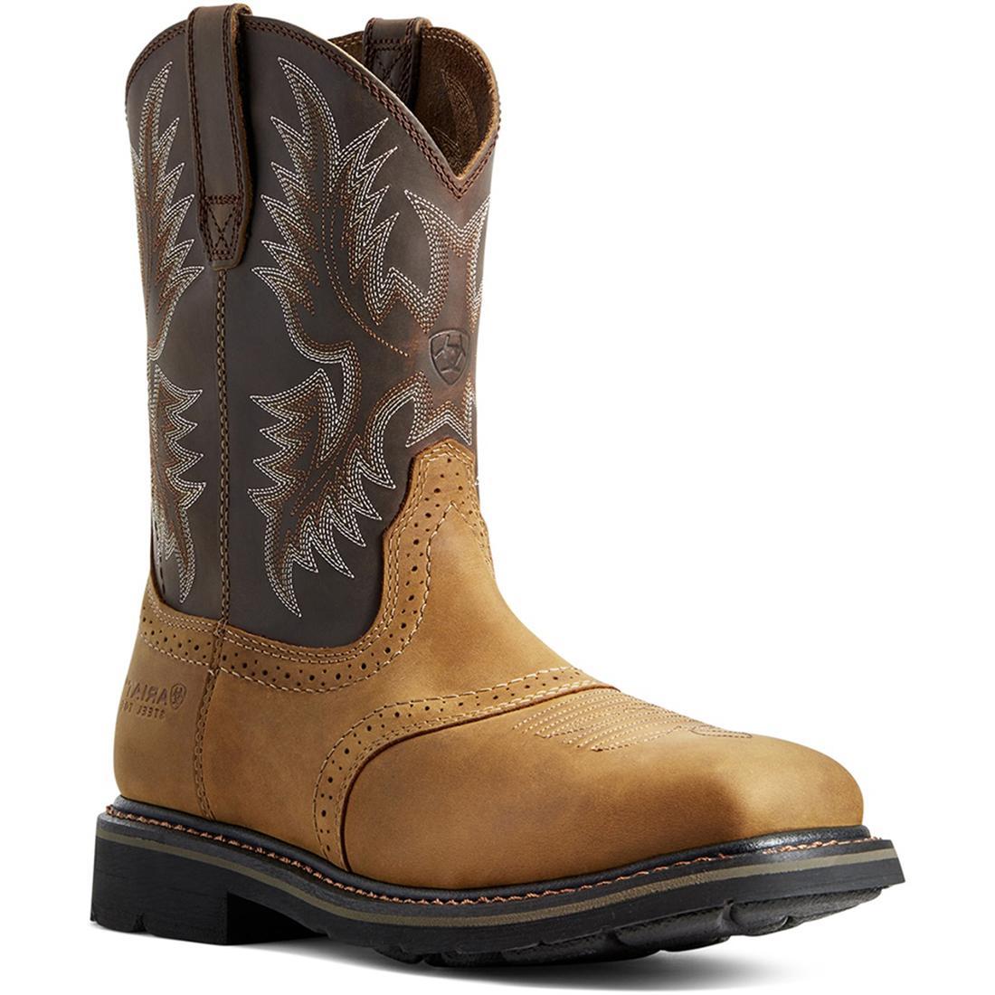 Ariat Sierra Steel Toe Sq Toe Boot - Aged Bark – Steel Toes