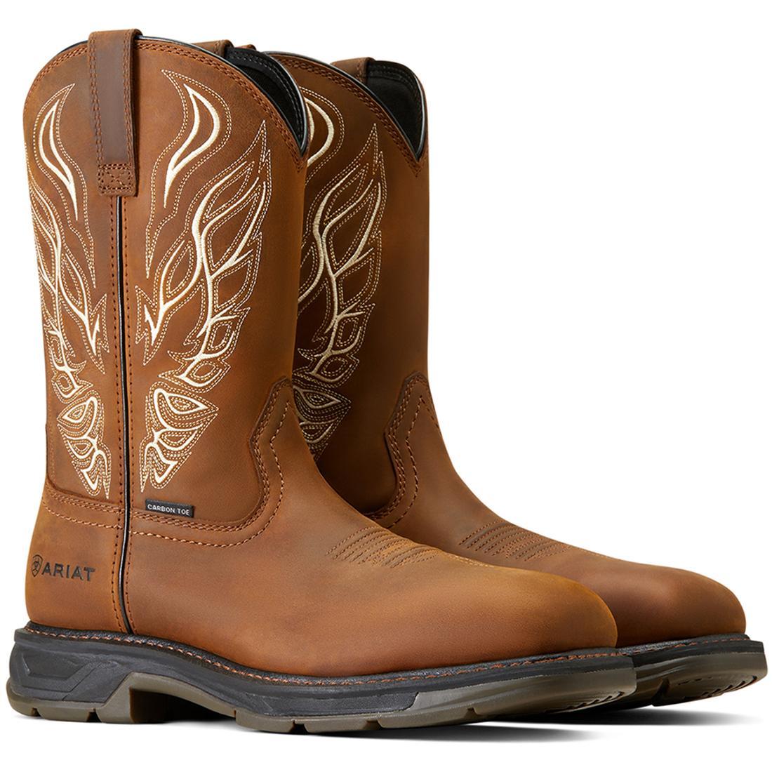 Ariat WorkHog XT Phoenix Carbon Toe Boot - Dst Brn – Steel Toes