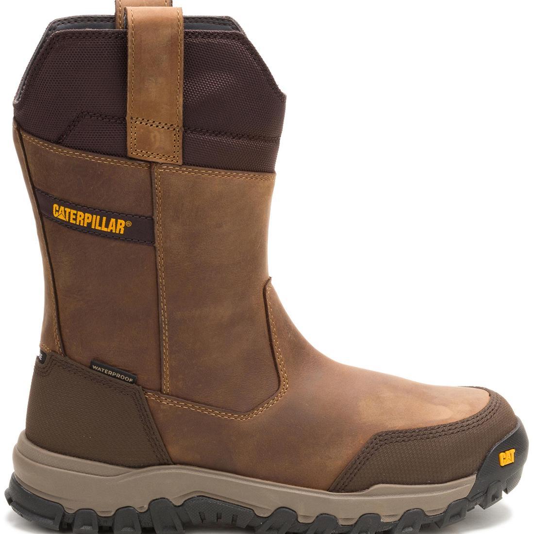 Caterpillar Men's Threshold Rebound WP Steel Toe Pull-On - Bison ...
