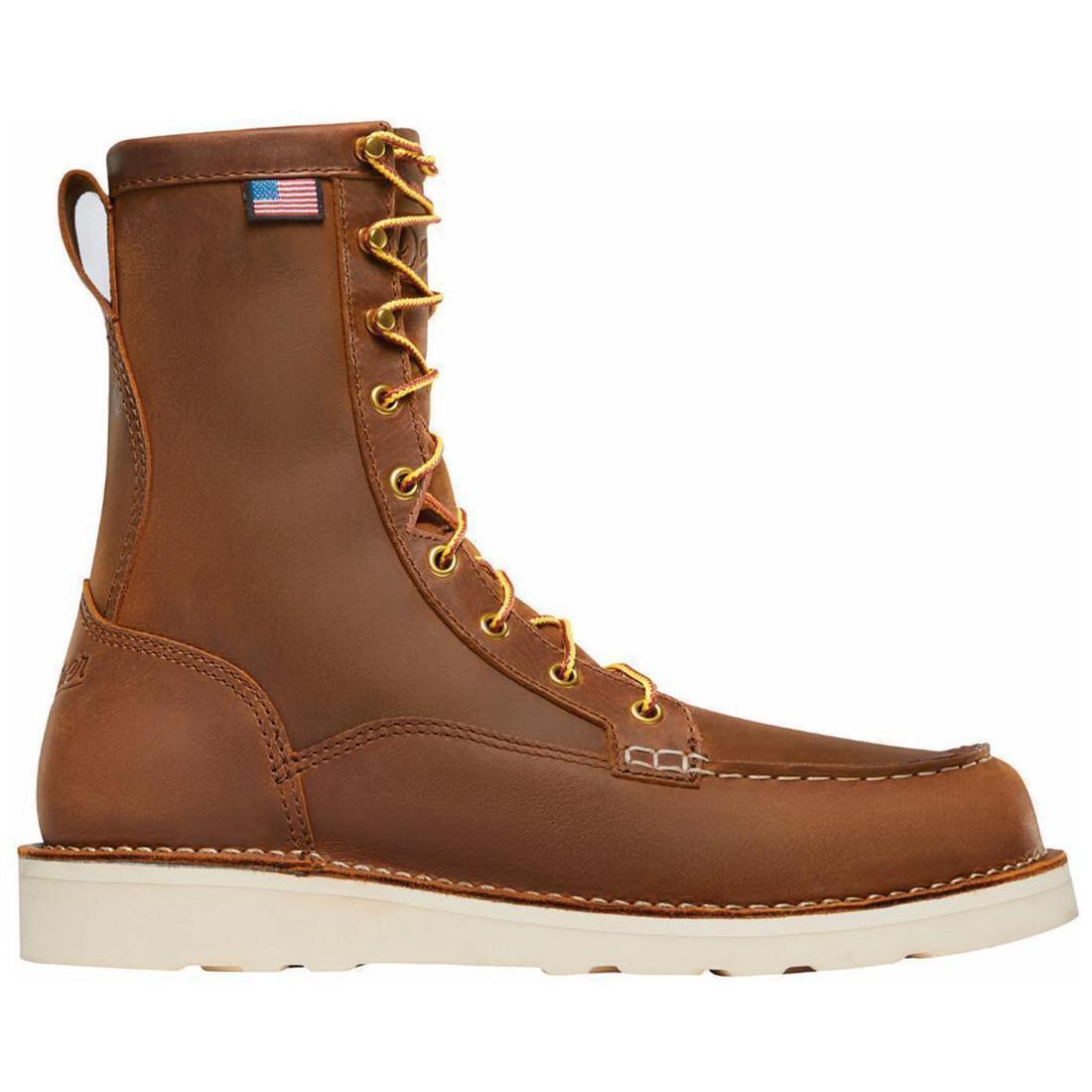 Danner Bull Run 8" Tobacco Moc Toe Boot – Steel Toes