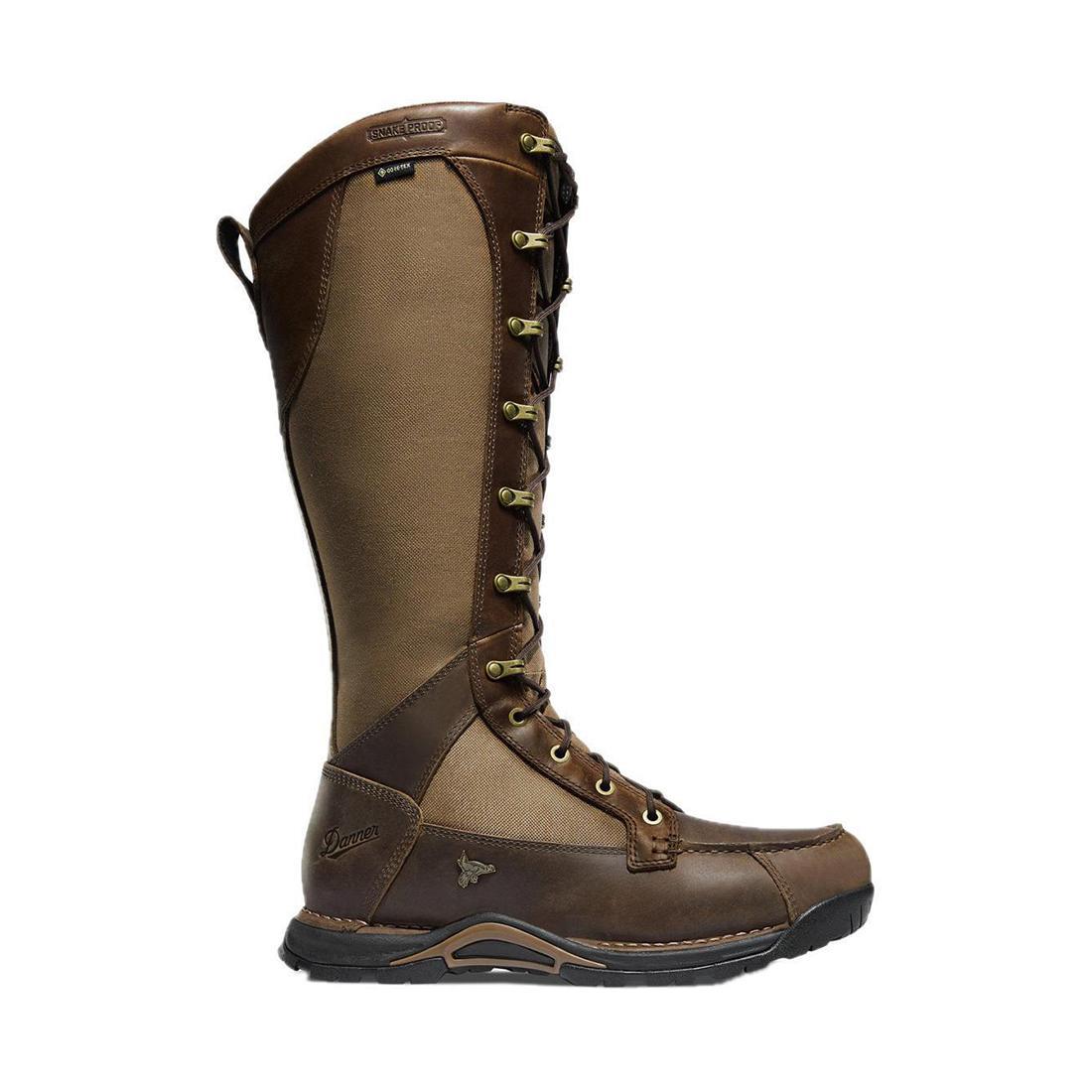 Danner Sharptail Snake Boot Side-Zip 17" Brown Boot – Steel Toes