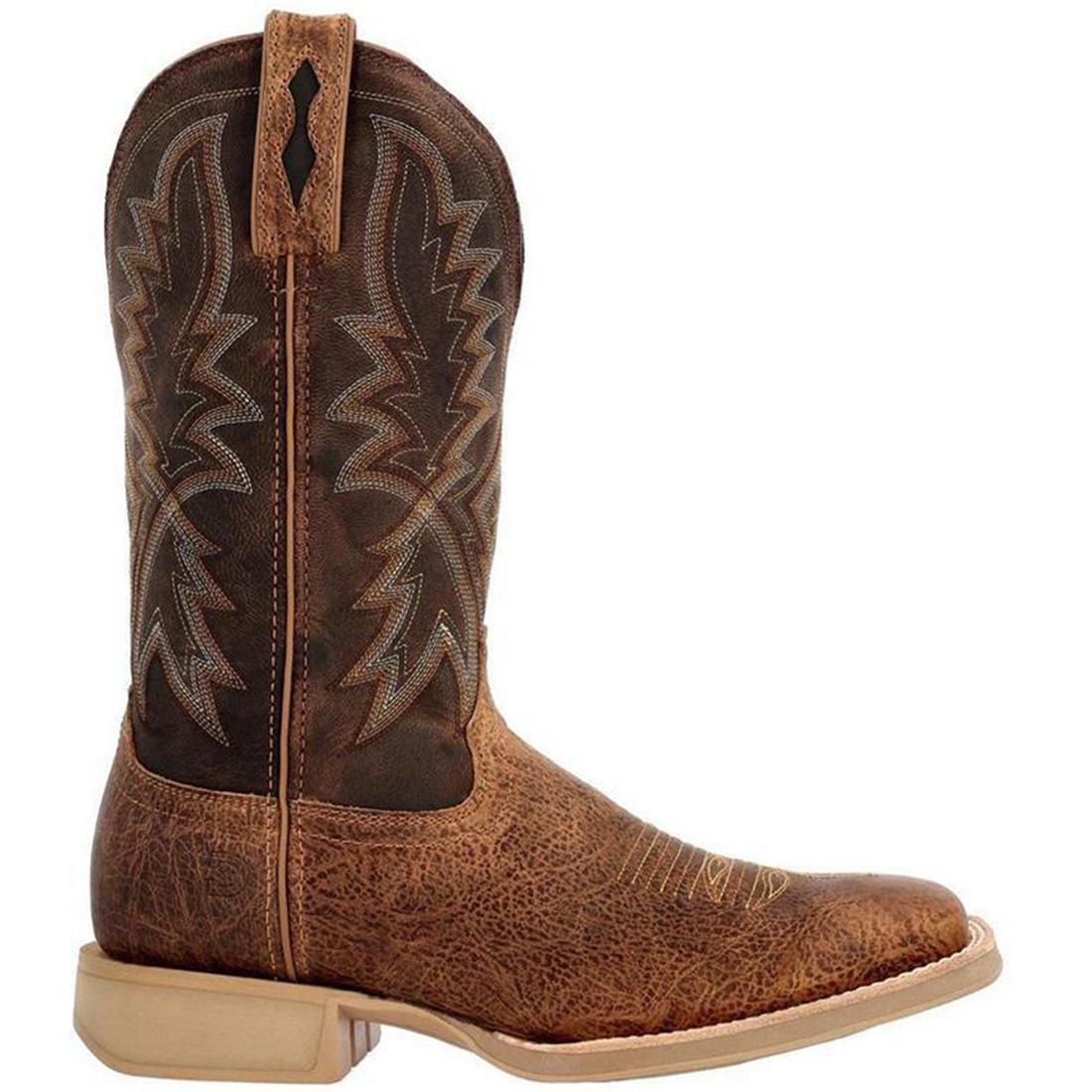 Men's Durango Rebel Pro Lite Rustic Tan & Tobacco Western Boot – Steel Toes