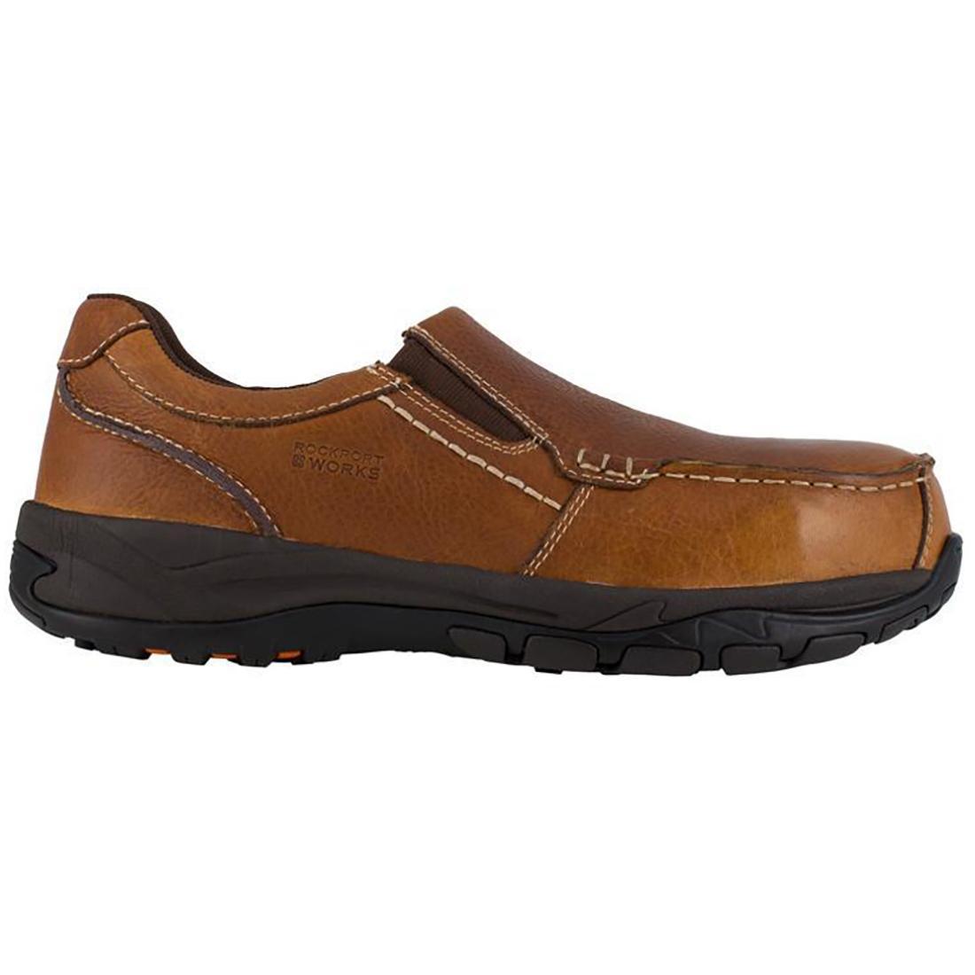 Rockport Extreme Light CT Slip-On Work Shoe Brown – Steel Toes