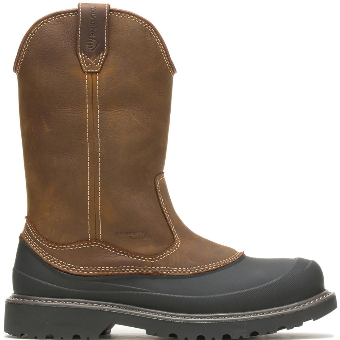 Wolverine Floorhand Swamp Steel Toe PullOn - Dark Br – Steel Toes